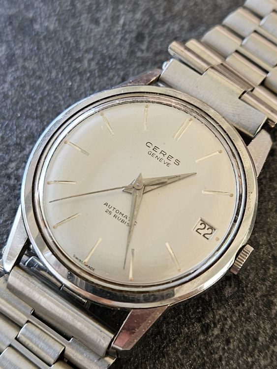 Montre Homme Ceres Genève Automatique Vintage Acier | Kaufen auf Ricardo