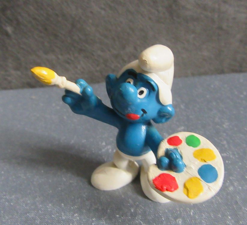 Schlumpf - Schlumpf als Maler - Schleich - ab CHF 4.00 (Gebraucht) in ...