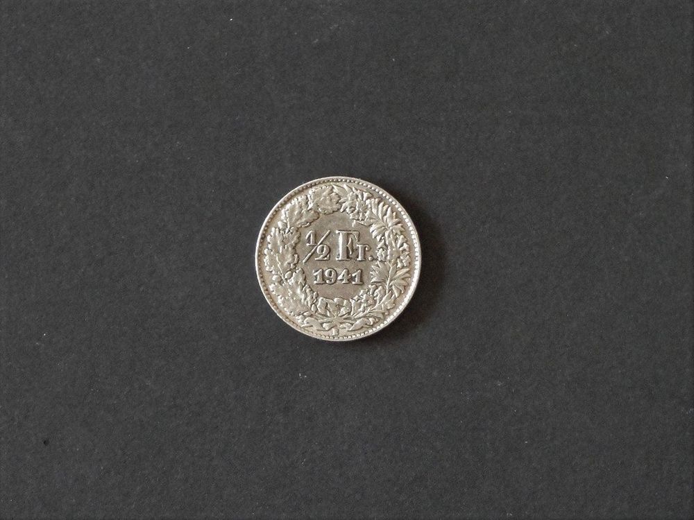 50 Rp. Silber von 1941 Rarrr!! NUR 200'000 STÜCK AUFLAGE (Gebraucht) in ...