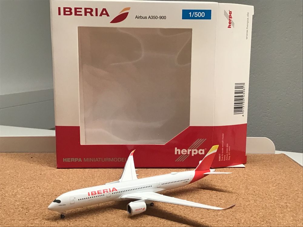 Herpa Iberia Airbus A350-900 1:500 neuwertig | Kaufen auf Ricardo