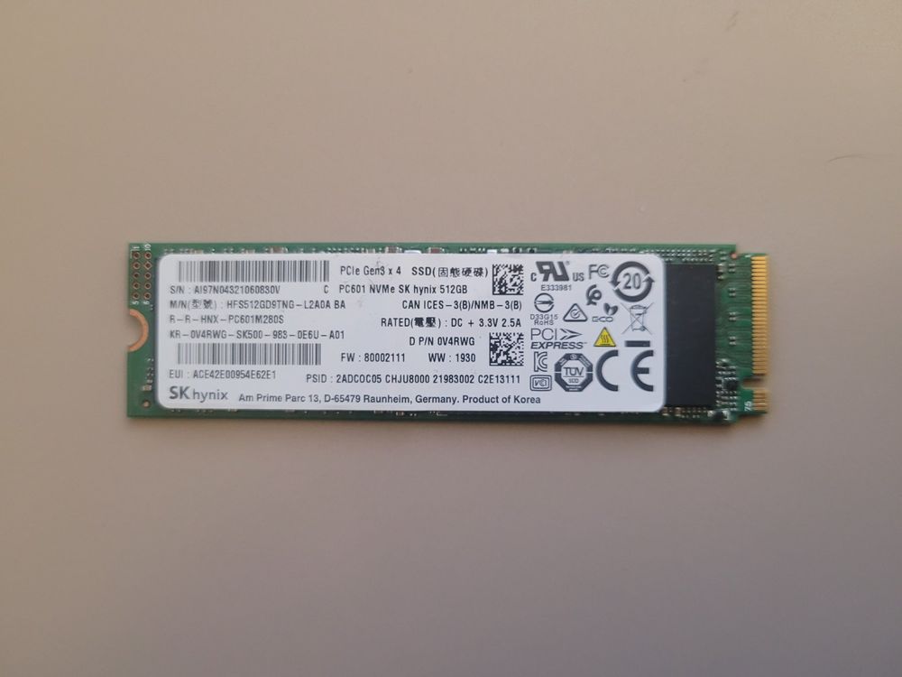 SK Hynix M.2 SSD 512 GB (Gebraucht) in Zizers für CHF 20 – mit ...