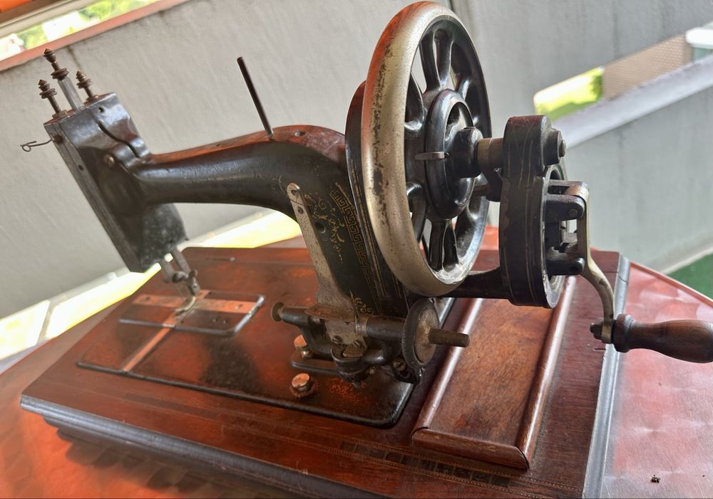 Antike Nähmaschine SINGER "Max Zimmermann", Salzburg, Raritä (Gebraucht ...