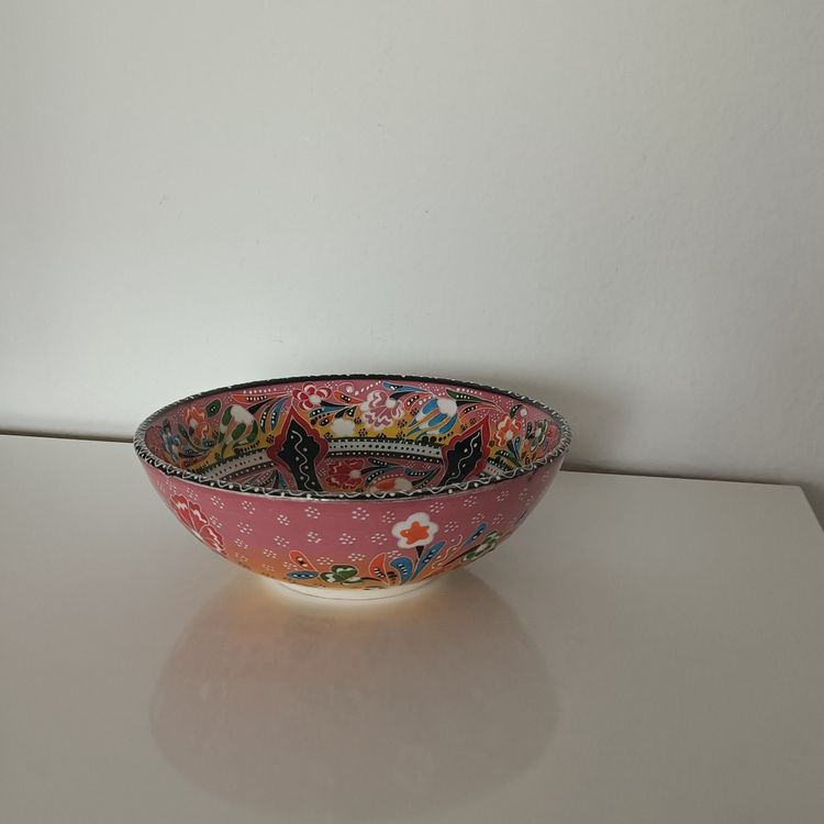 Türkische Keramik Schale, bunt bemalt, Vintage | Kaufen auf Ricardo