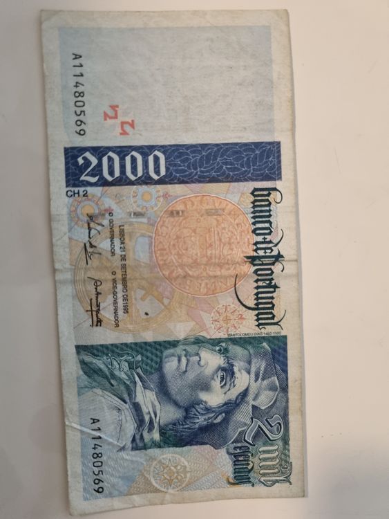 Billet de 2000 escudos (Gebraucht) in Le Sentier für CHF 8 – mit ...