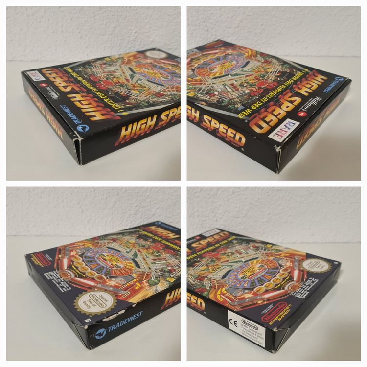 HIGH SPEED - Pinball Flipperkasten- CIB / Pal B Nintendo NES (Gebraucht ...