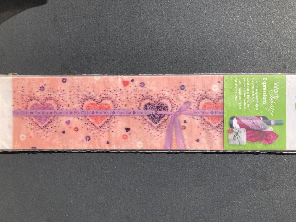 Banderole Geschenkanhänger: FÜR DICH, Transparentpapier | Kaufen auf ...
