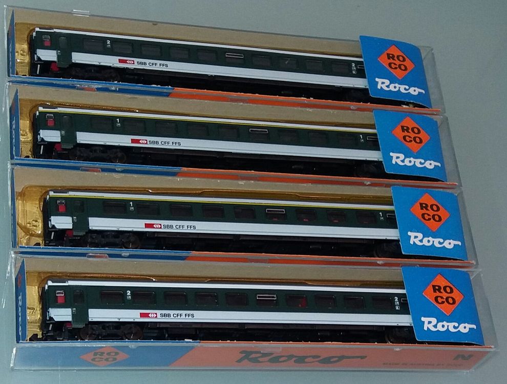 Roco N - 4-teiliges Personenwagenset S/BB | Kaufen auf Ricardo