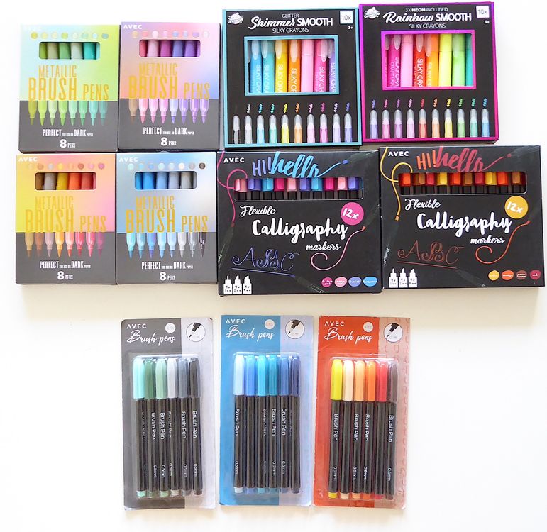 Viele Stifte - Brush Pen - Marker - Handlettering - neu!!! (Neu und ...