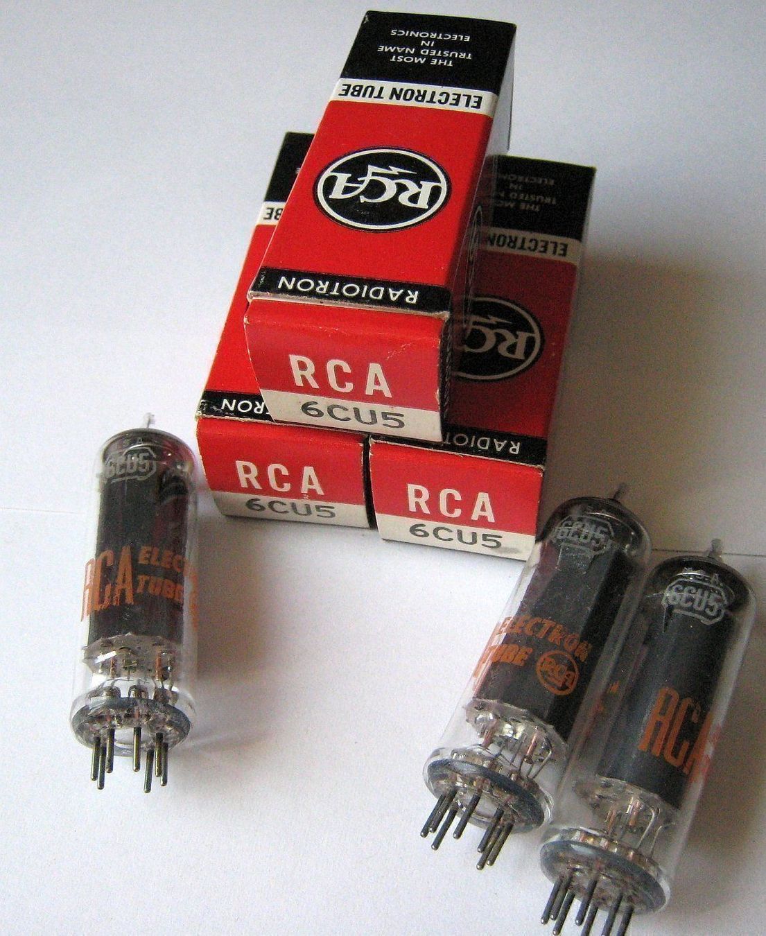 3 Radioröhren / Röhren 6CU5 (Endstufe), RCA (Neu (gemäss Beschreibung ...