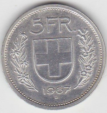 5 Franken 1967 Silber. | Kaufen auf Ricardo