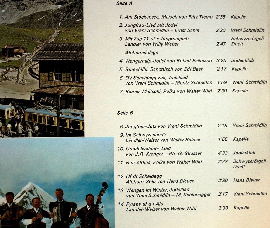 JUNGFRAU-EXPRESS - ERICH ISELI - LP ♪ GEWASCHEN (Gebraucht) in Unterseen für CHF 7 – mit ...