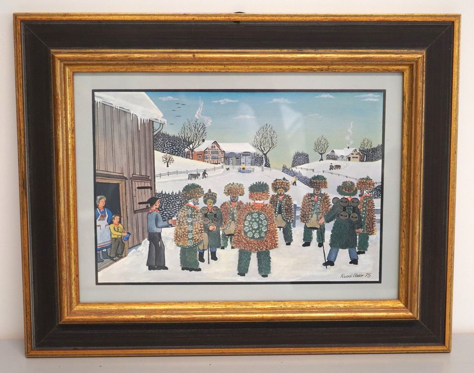 Appenzeller Gemälde Naive Kunst Ruedi Adler 75 (M024) (Gebraucht) in ...
