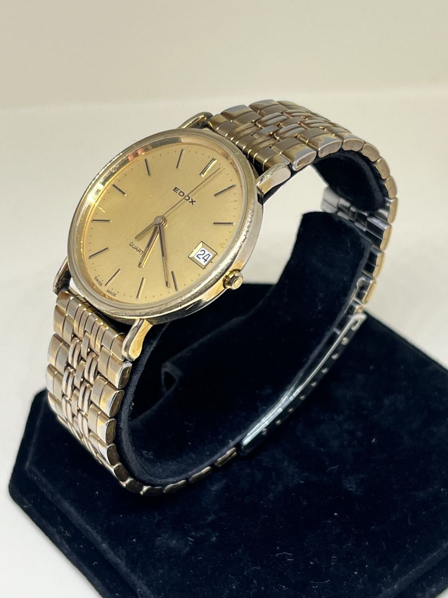 Vintage Edox Swiss – Klassische Herrenuhr in Gold-Optik (Gebraucht) in ...