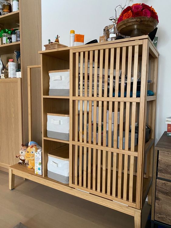 Ikea Nordkisa bamboo open wardrobe (Gebraucht) in Baar für CHF 110 ...