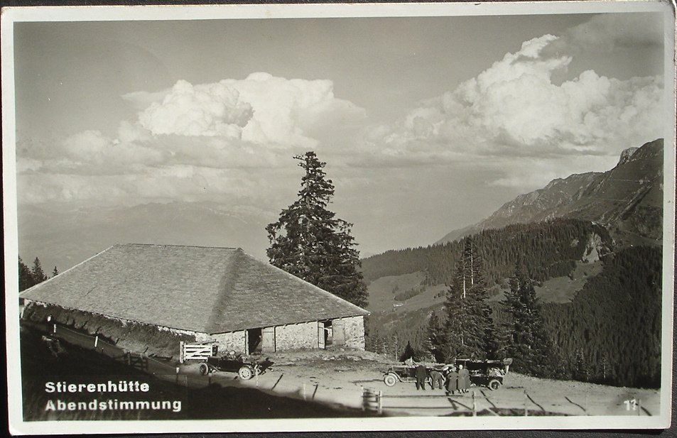 RIGGISBERG Stierenhütte Abendstimmung, Photo Fr. Kunz, Bern | Kaufen auf Ricardo