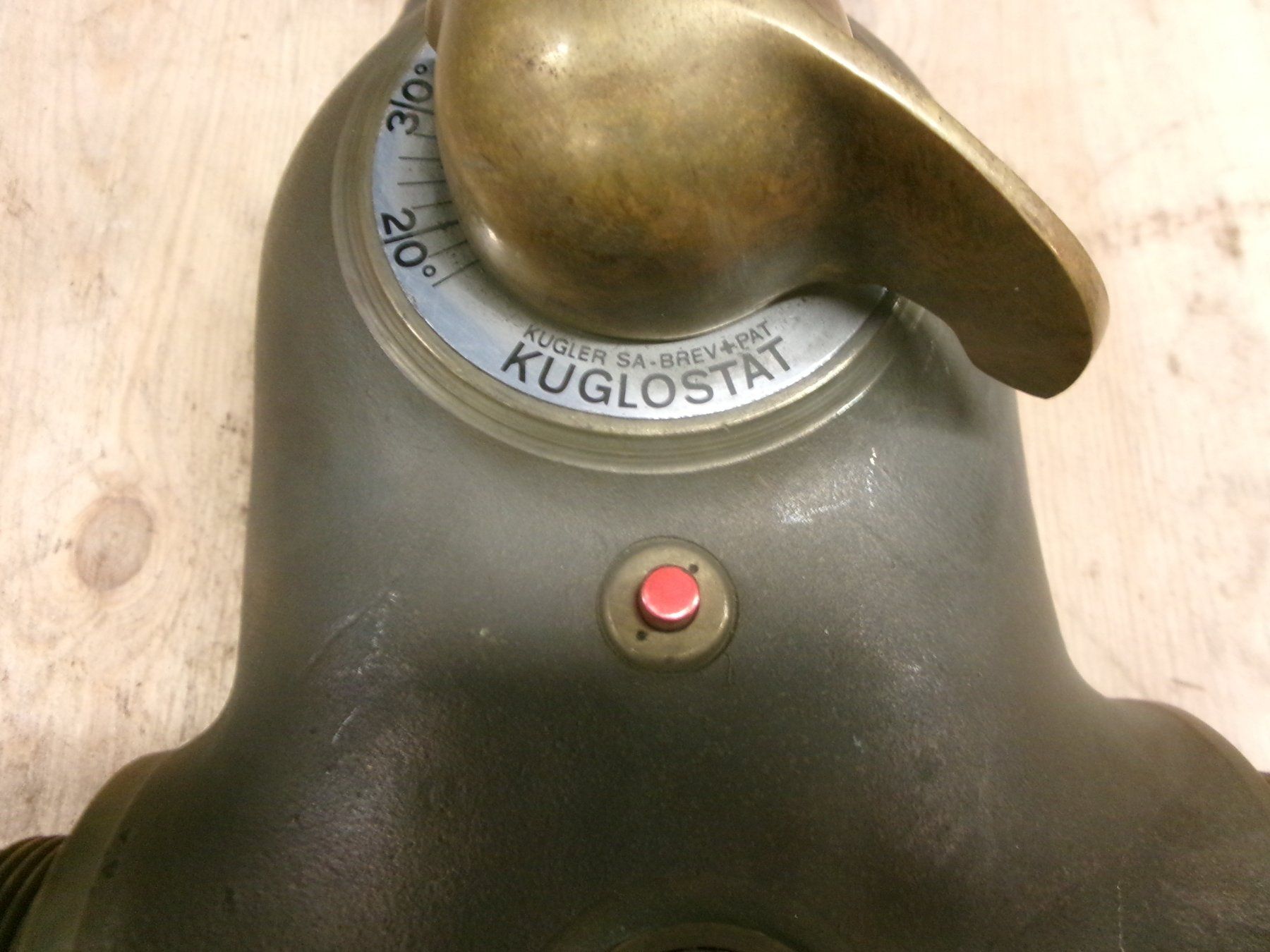 Kuglostat Kugler SA-Brev+Pat, Vintage Industrie Alt / Antik (Gebraucht ...