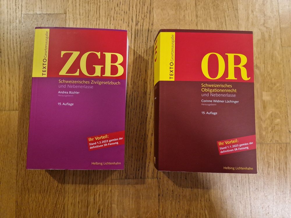 ZGB, OR - 2023, TEXTO Kombipaket "NEU" (Neu (gemäss Beschreibung)) in ...