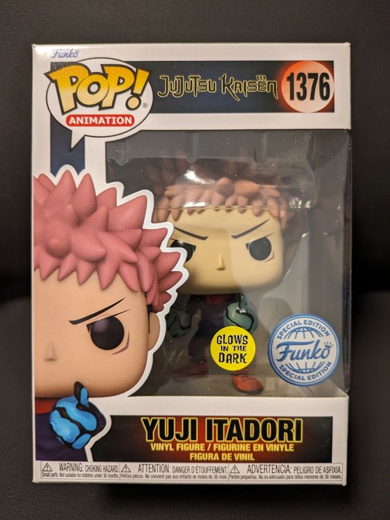 Funko Pop! Jujutsu Kaisen - Yuji Itadori #1376 GitD (Neu und ...