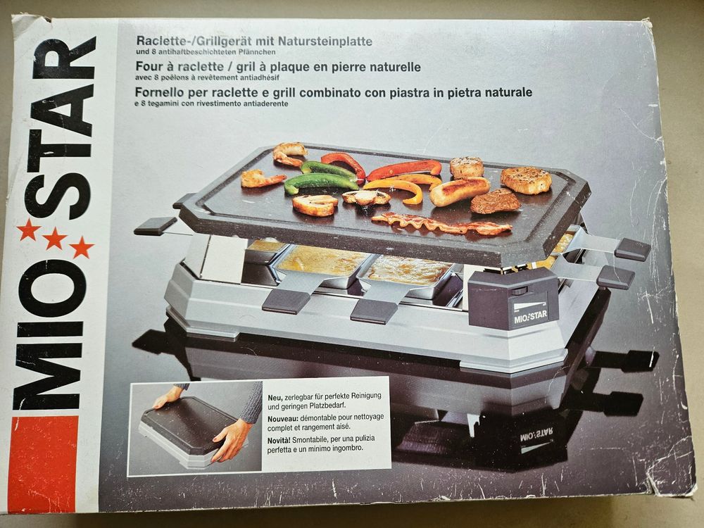 Four à raclette avec gril en pierre naturelle pour pierrade | Kaufen ...