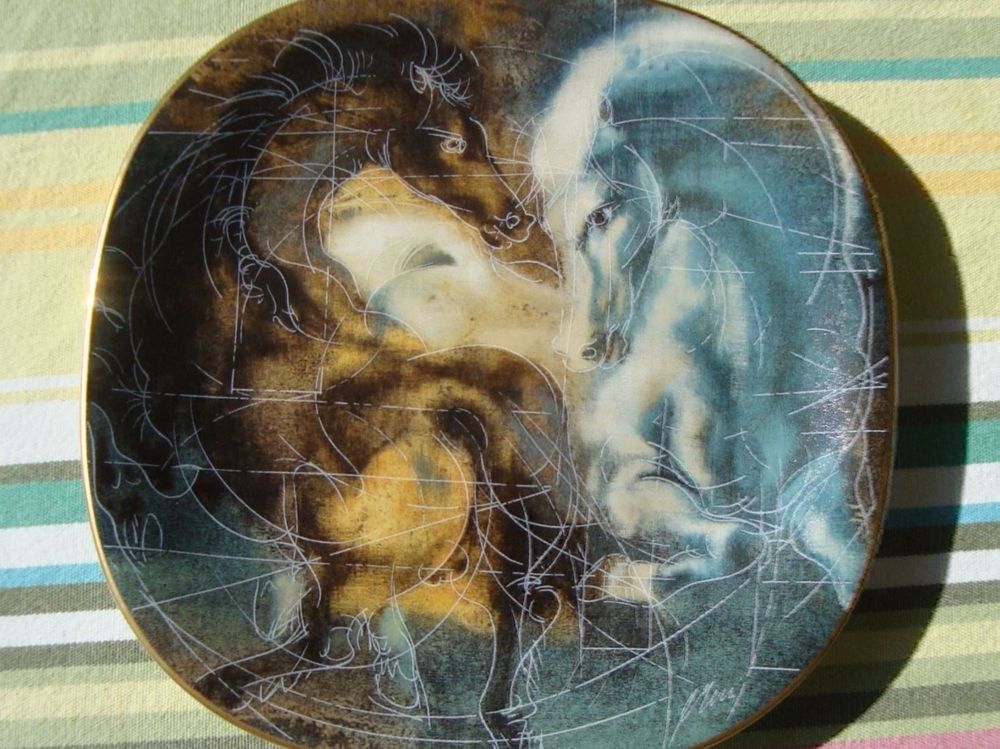 Zwei Pferde, Rosenthal Porzellanteller | Kaufen auf Ricardo