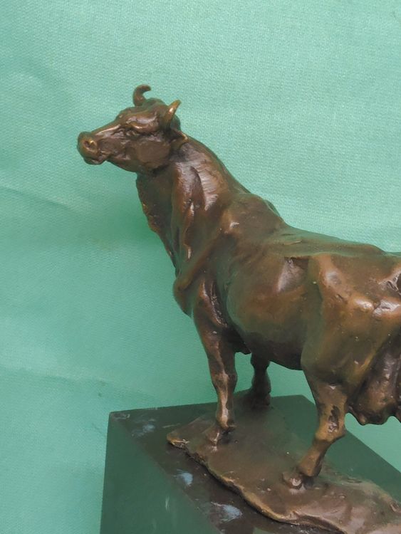 WUNDERSCHÖNEN STIER KUH BULLE BRONZEFIGUR | Kaufen auf Ricardo