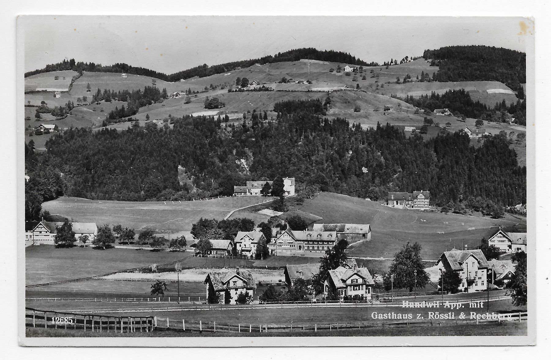 Hundwil mit Gasthaus zum Rössli & Rechberg um194 Foto Gross (Gebraucht ...