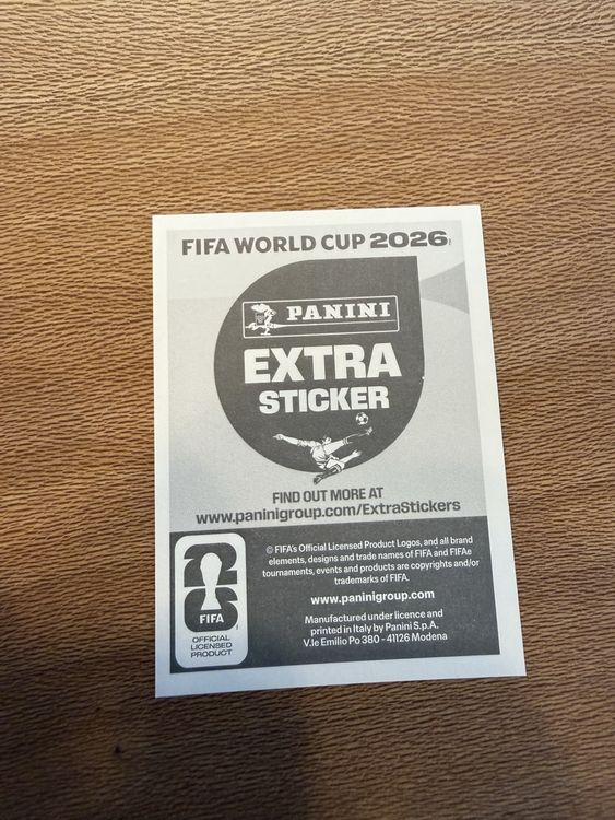 Cristiano Ronaldo Extra Sticker Panini WM 2026 (Neu und ...