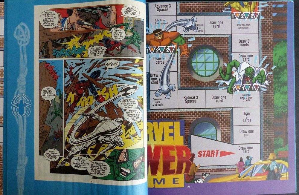 SPIDER-MAN PULL-OUT BOARD GAME & COMIC ENGLISH MARVEL 1996 (Neu (gemäss ...