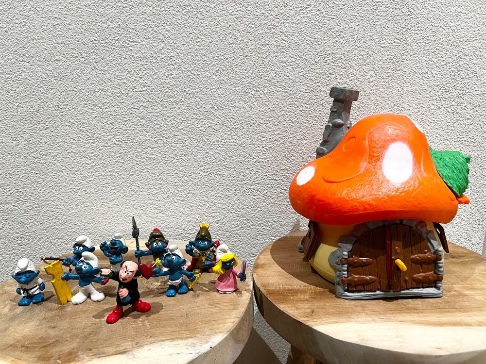 Schlumpfen Peyo sammlung set haus 70er 80er vintage schleich | Kaufen ...