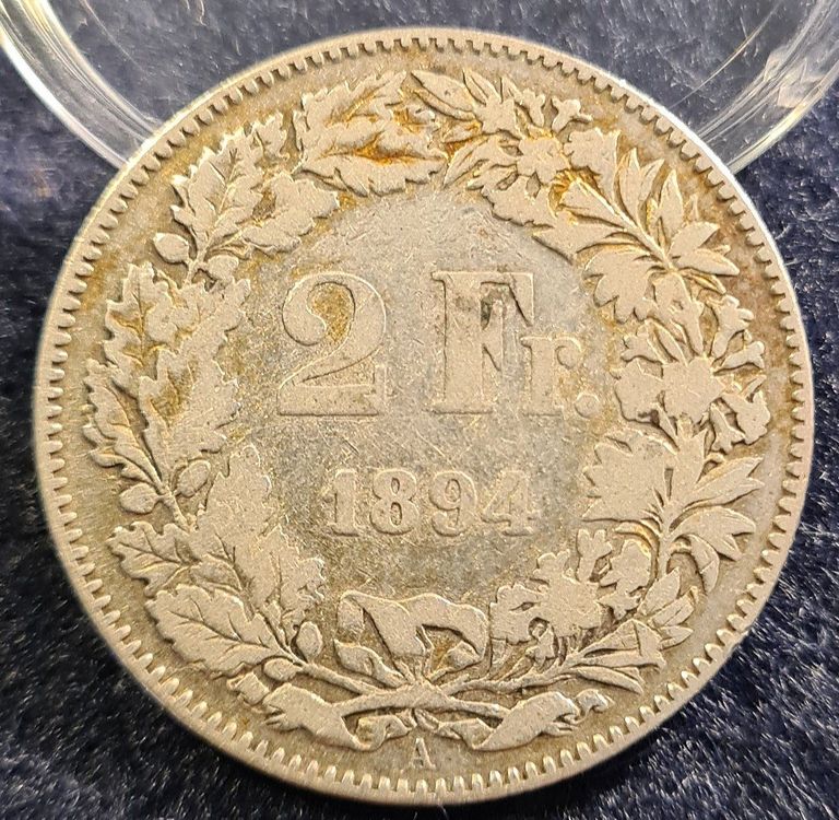 2 Franken 1894 schöne Erhaltung | Kaufen auf Ricardo