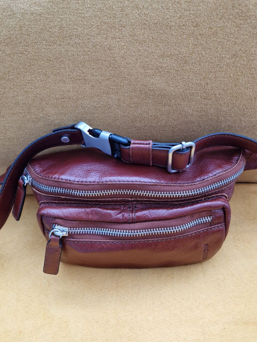 Sac banane PICARD en cuir brun (cognac - parfait pour l'été! (Neuf ...