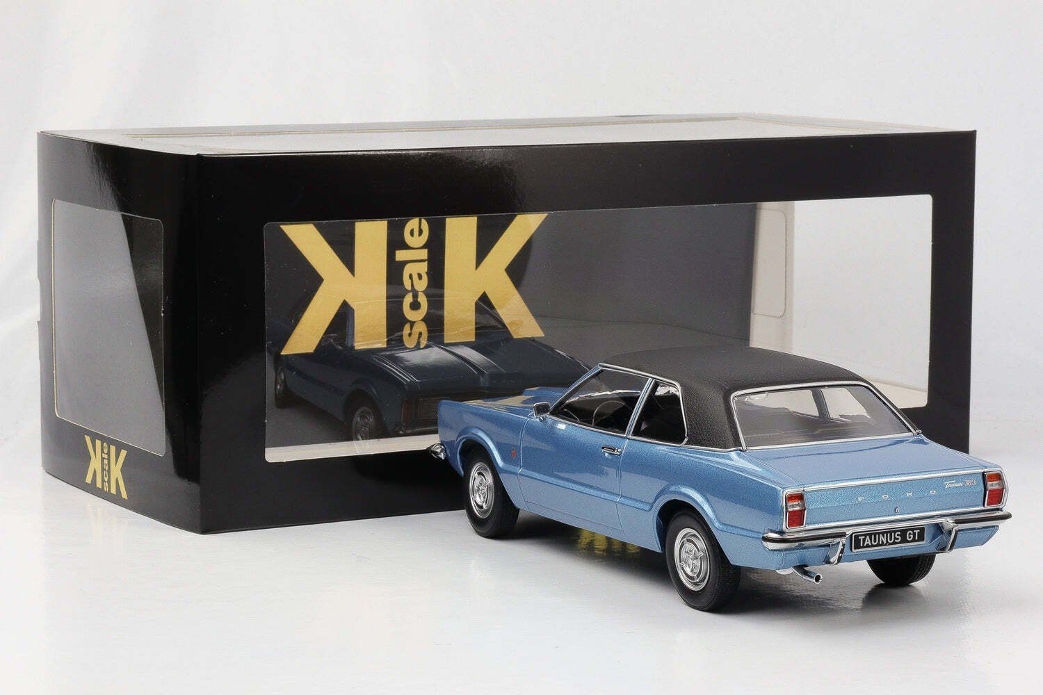 Ford Taunus GT Limousine 1971 blau Dach schwarz 1/18 NEU (Neu und ...