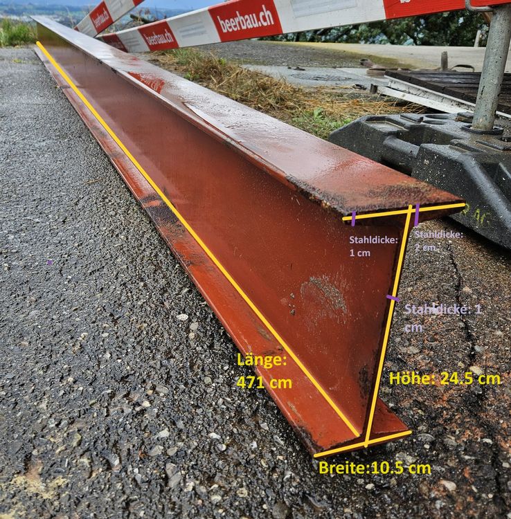 Stahlträger/ Doppel-T-Träger (Gebraucht) in adligenswil für CHF 100 – nur Abholung auf Ricardo ...