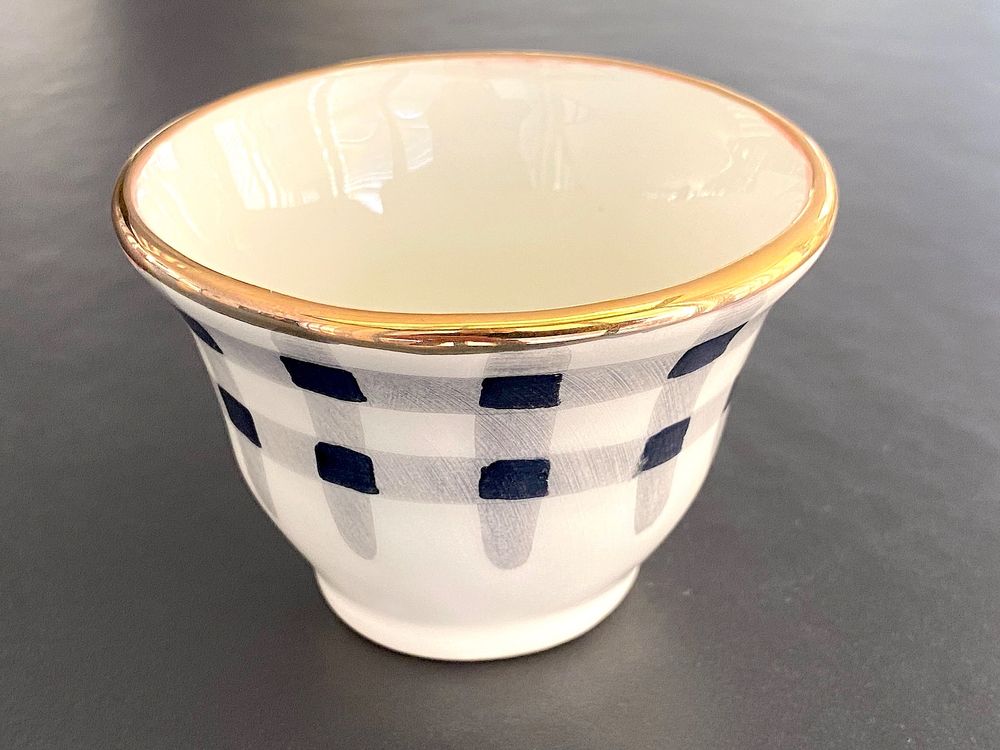 Ines Boesch (en soie) wunderschöne kl. Schale / Espresso (Neu (gemäss ...