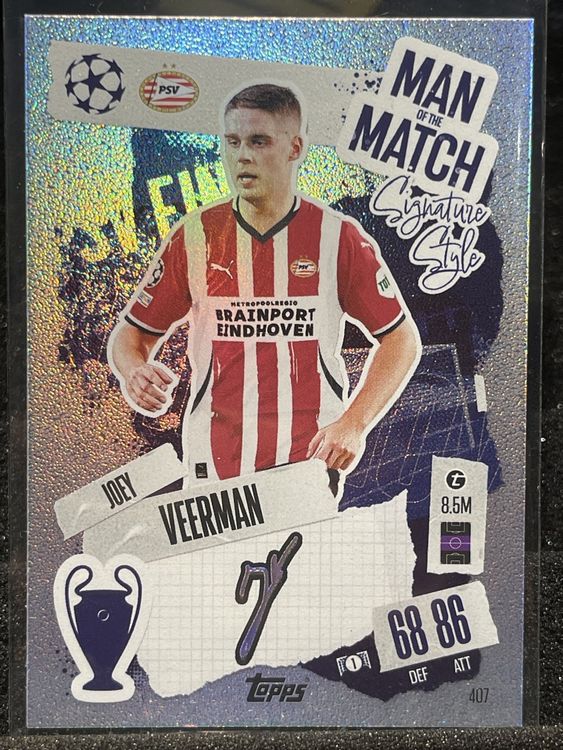 Topps Joey Veerman Man of the Match Fussball Karte #407 | Kaufen auf ...