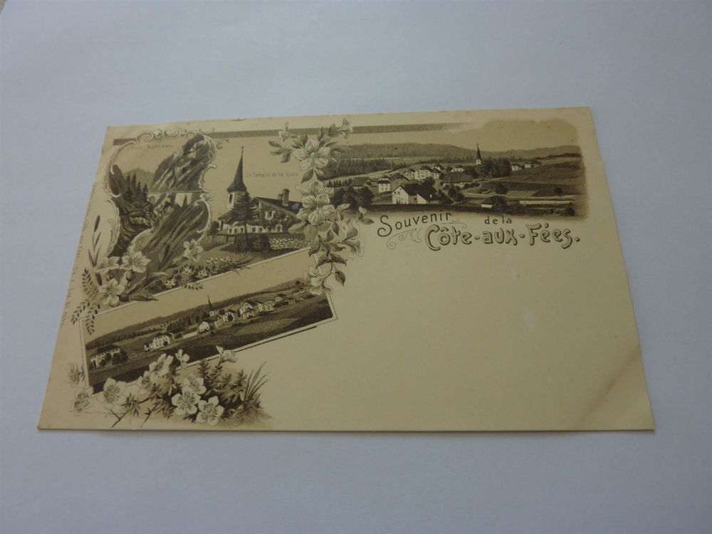 Lithografie:Souvenir de la Cote-aux-Fèes (Gebraucht) in Birrwil für CHF 20 – mit Lieferung auf ...