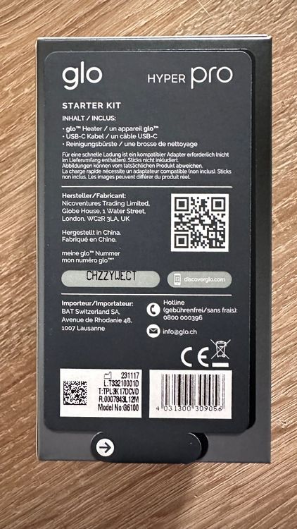 Glo Hyper X3 Pro Starter Kit (Neu und originalverpackt) in Winterthur ...