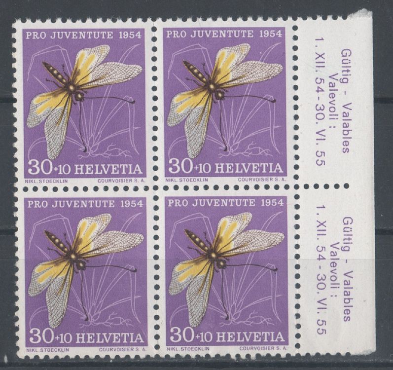 Viererblock mit PJ 156.3.02 und nicht kat. Retouche ** | Kaufen auf Ricardo