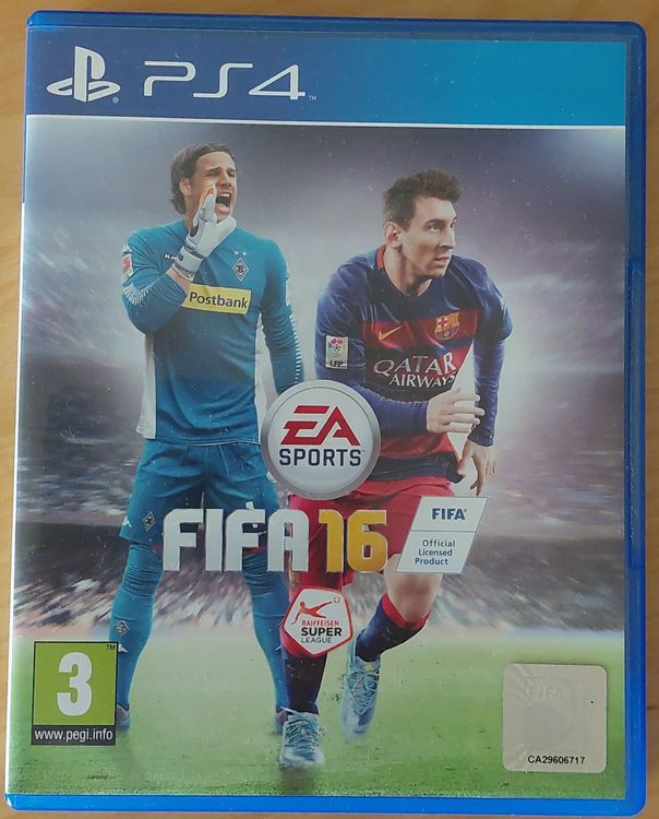 Fussball Game: FIFA 16 für PS4 (Gebraucht) in Zürich für CHF 5 – mit Lieferung auf Ricardo kaufen