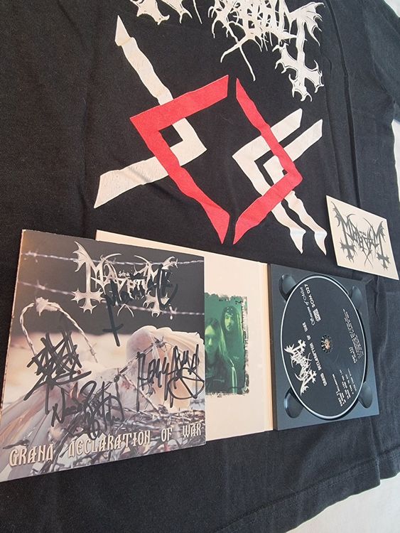 MAYHEM bundle , Signed CD, rare Vintage T-Shirt | Kaufen auf Ricardo