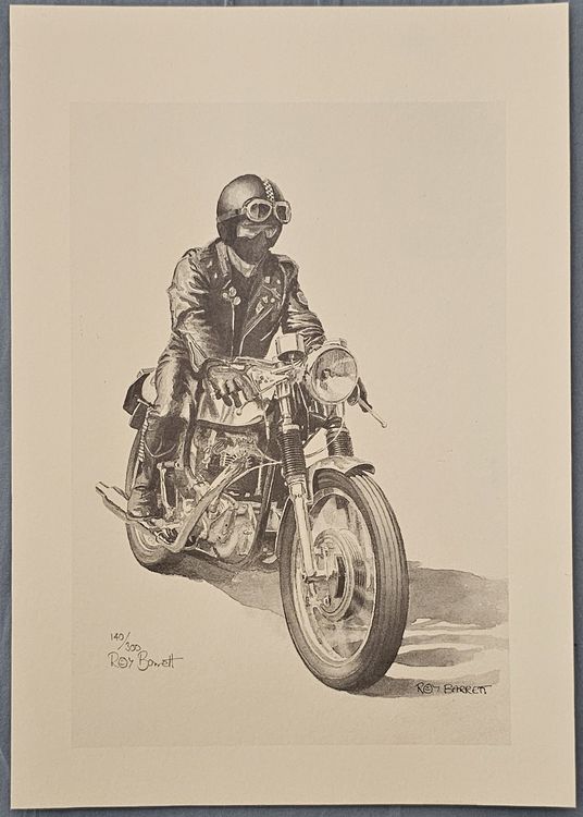 Roy Barrett Motorcycle 140/300 Limited Edition 32x23 cm (Neu (gemäss ...