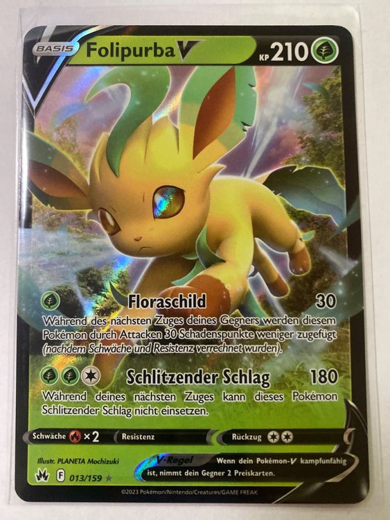 Pokemonkarte Folipurba V (Neu (gemäss Beschreibung)) in Neuhausen für CHF 4 – mit Lieferung auf ...