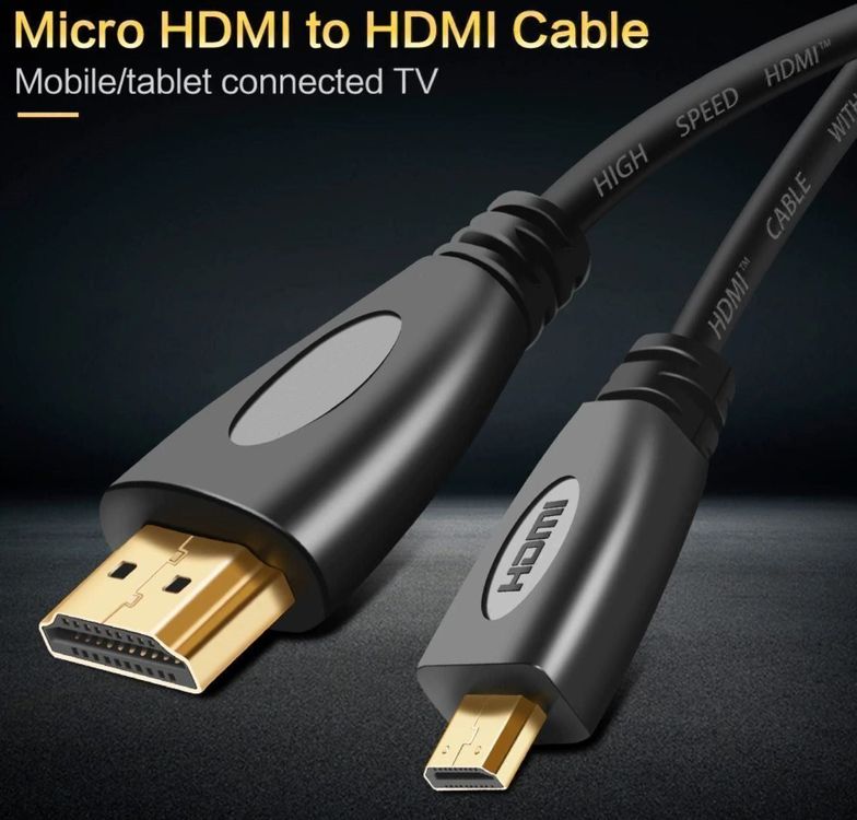Micro HDMI zu HDMI Kabel 1.5m | Kaufen auf Ricardo