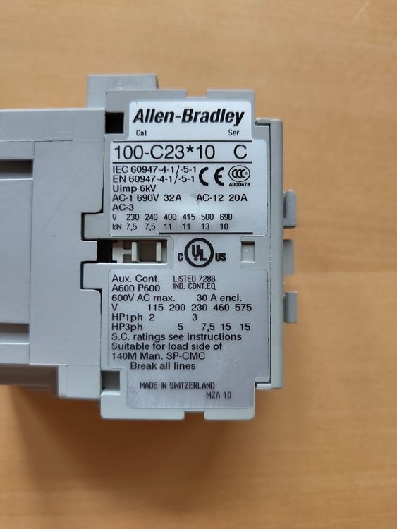 Schütz Leistungsschaltgerät C23 230V 50/60Hz Allen-Bradley (Gebraucht ...