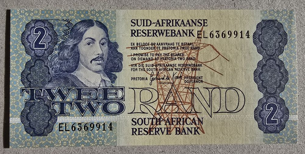 Südafrika 2 Rand 1974, Banknote, Jan van Riebeeck (Gebraucht) in ...