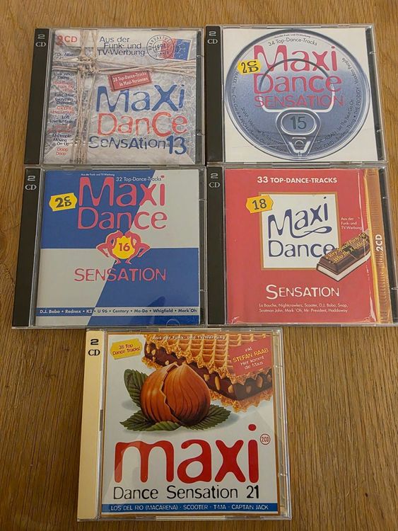 5x Doppel CDs - Maxi Dance Sensation (Gebraucht) in Biberist für CHF 5 ...