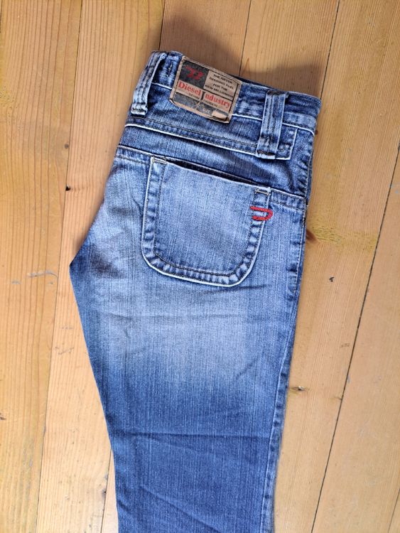 DIESEL Vintage Jeans Hose 29 TIINER 90s low straight Denim (Gebraucht ...
