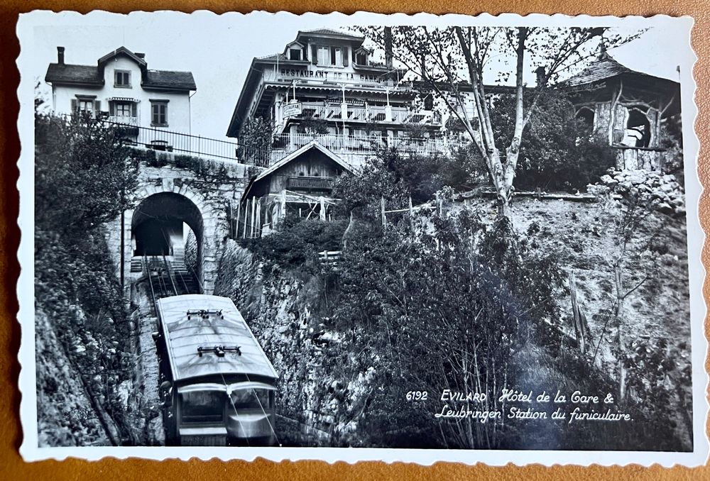 EVILARD - Finiculaire Hôtel de la Gare & Leubrigen 1954 (Gebraucht) in ...