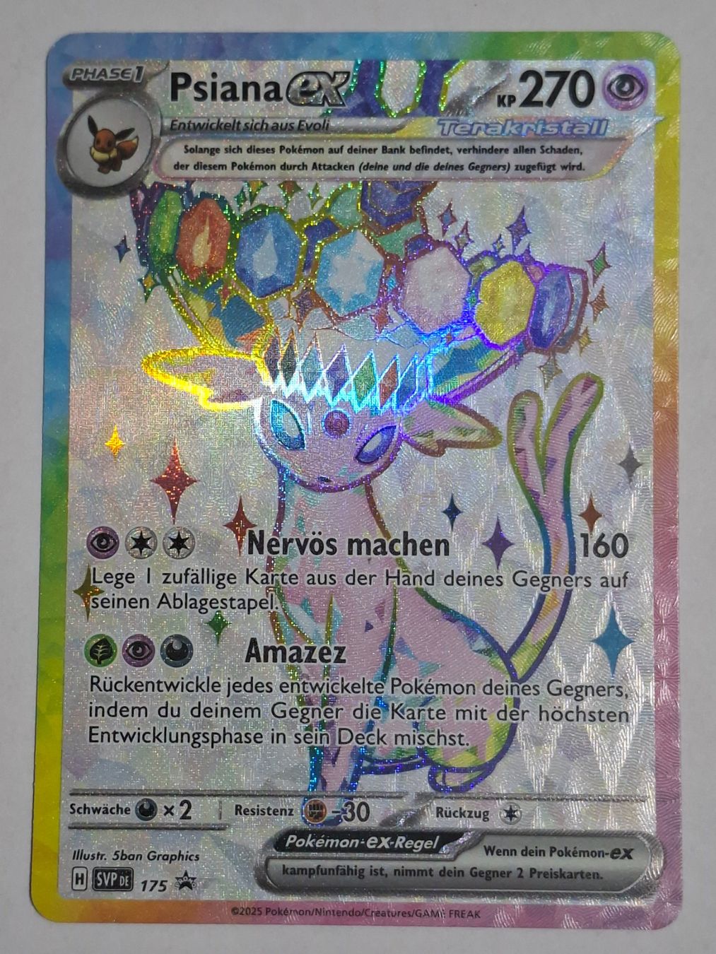Psiana ex Full Art Holo Promo Karte 175 DE 2025 (Neu (gemäss ...
