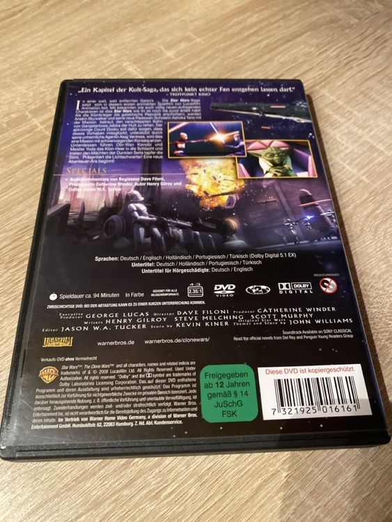 Star Wars Clone Wars Film DVD (Gebraucht) in latterbach für CHF 5 – mit Lieferung auf Ricardo kaufen
